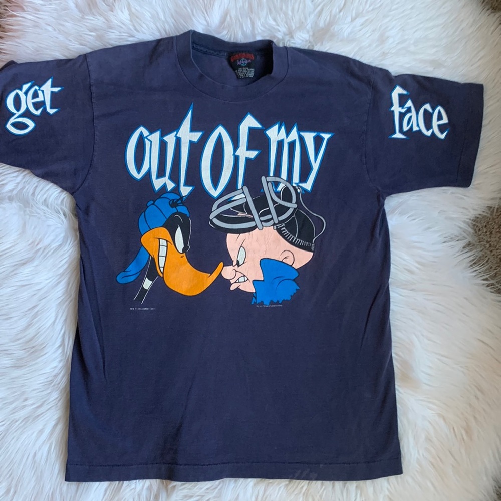 Vtg 1993 Garment Graphics Warmer Bros T - Gem